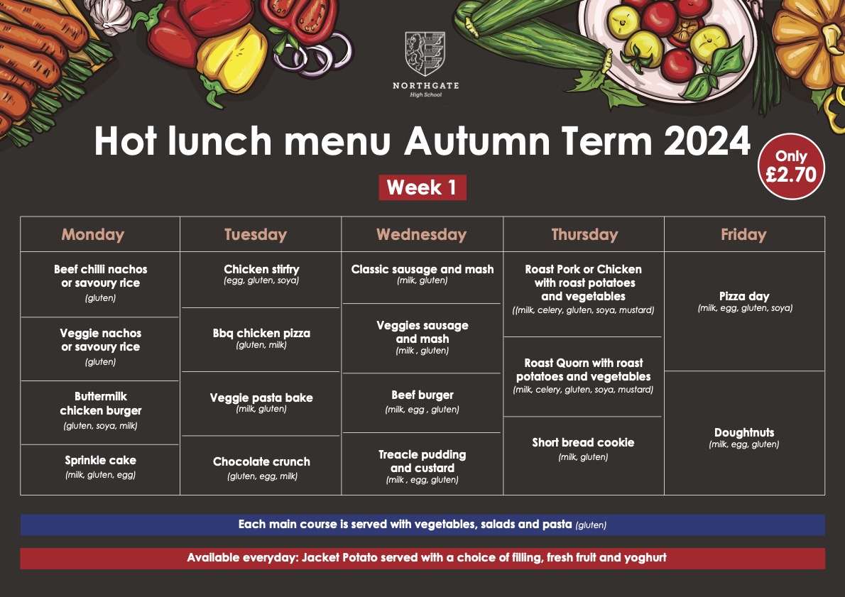 Northgate High School - School Meals