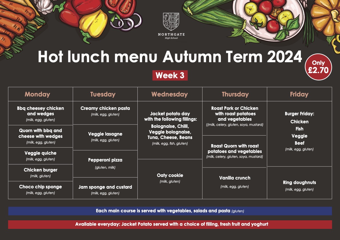 Northgate High School - School Meals